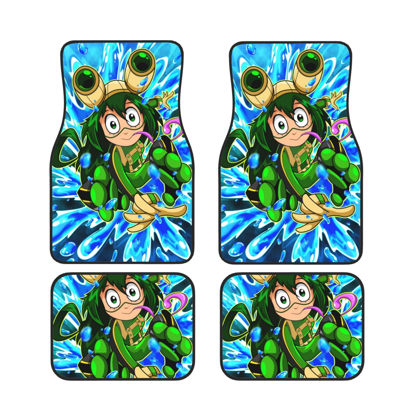 Mha My Hero Academia Car Floor Mats 4-Piece Full Set Front Rear Auto ...