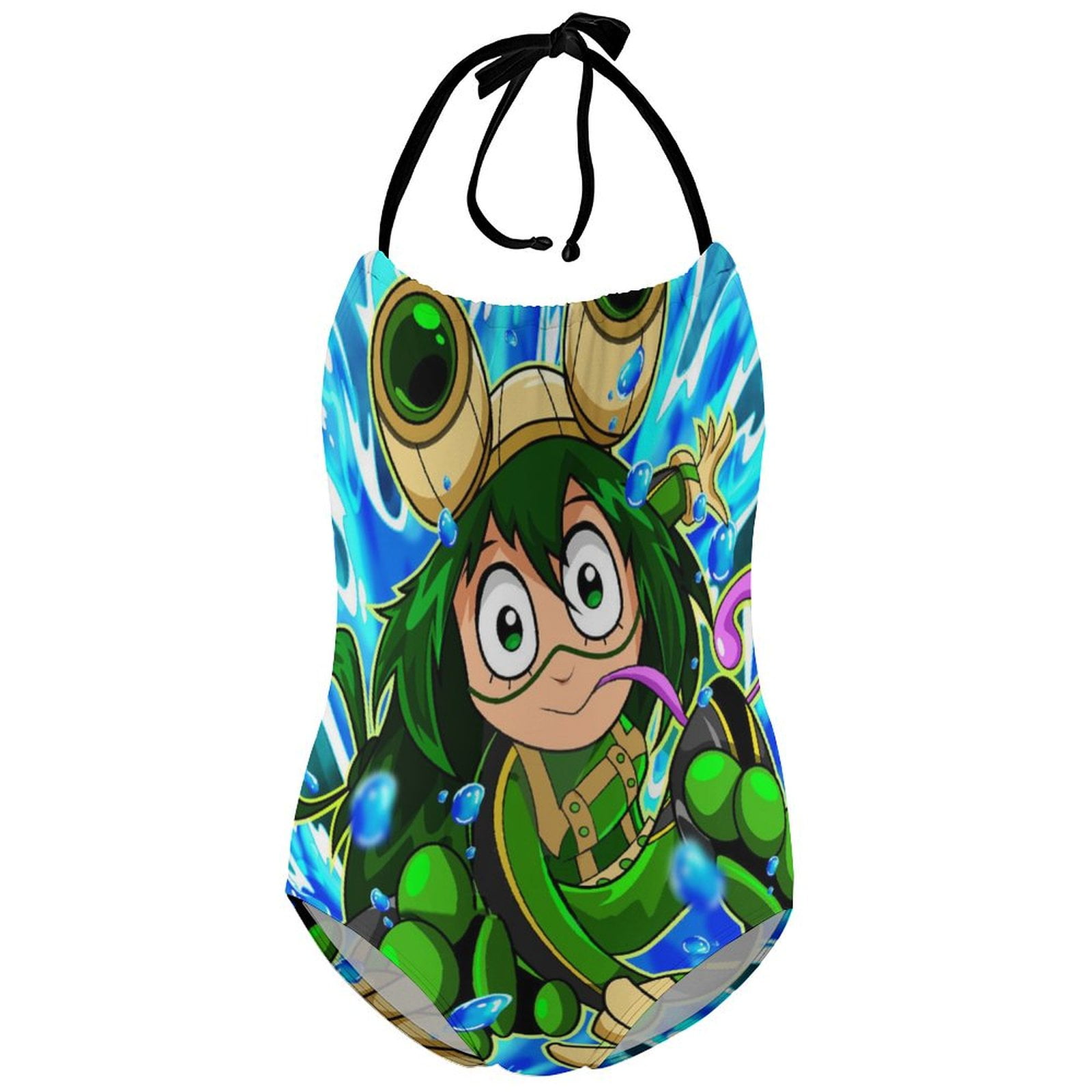 Mha My Hero Academia Children's One-piece Swimwear Halterneck Swimsuit ...