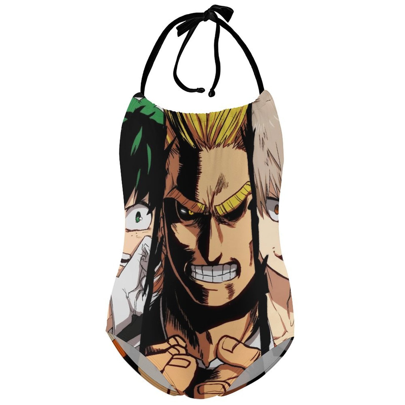 Mha My Hero Academia Children's One-piece Swimwear Halterneck Swimsuit ...
