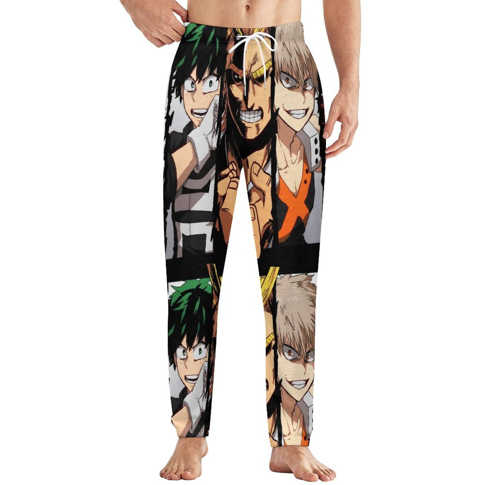 Mha My Hero Academia Flannel Men's Pajama Pants Bottoms Home Loose ...
