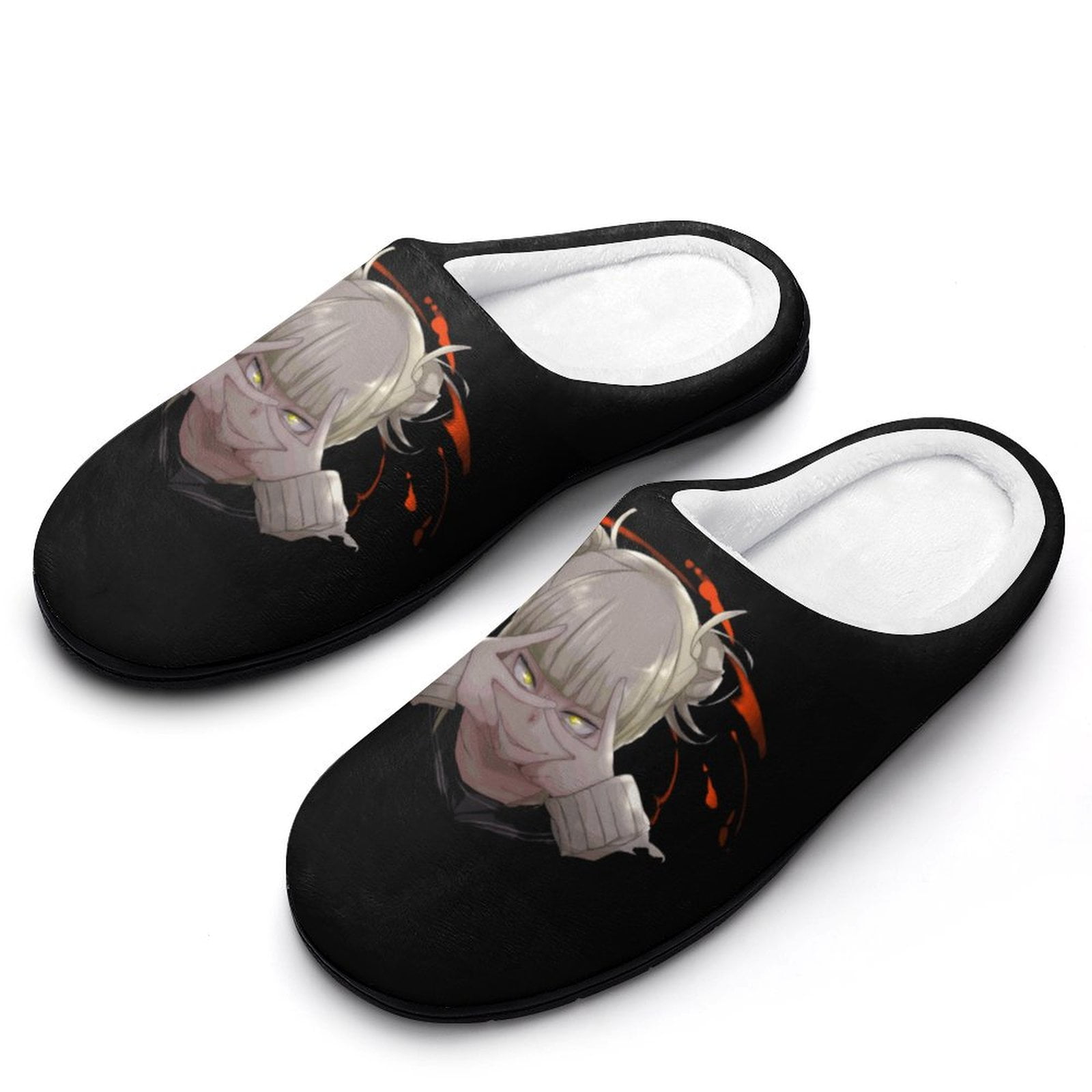 Mha My Hero Academia Himiko Toga Fuzzy Cotton Slippers For Mens Winter ...