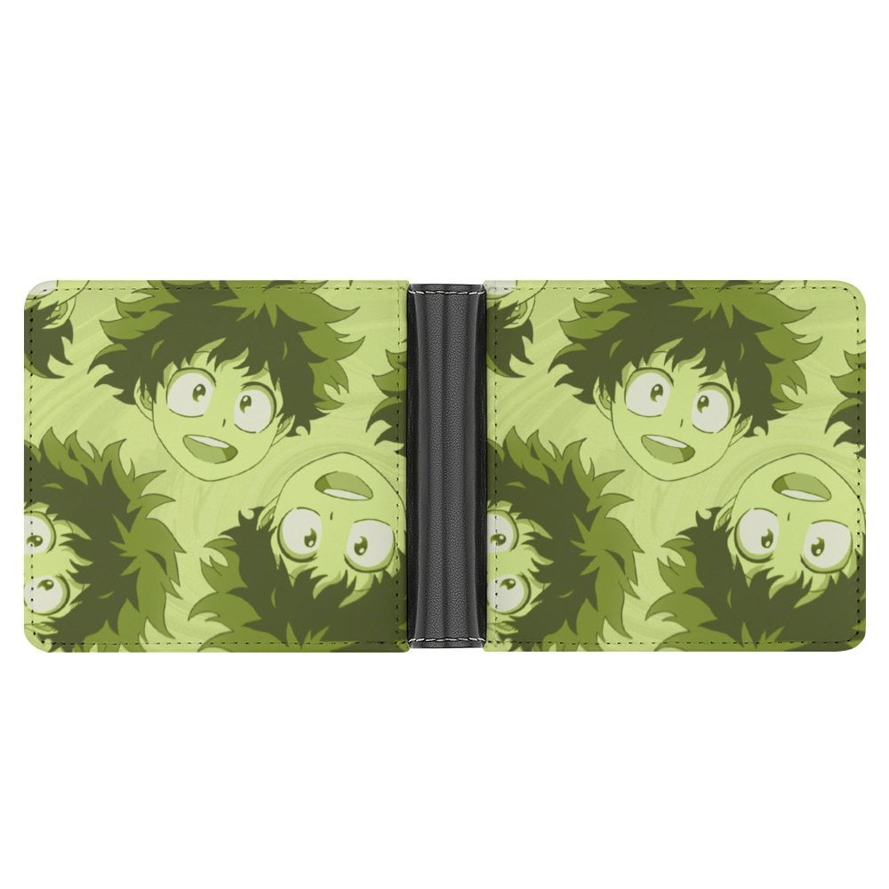 Mha My Hero Academia Izuku Midoriya PU Leather Bifold Wallet Money ...