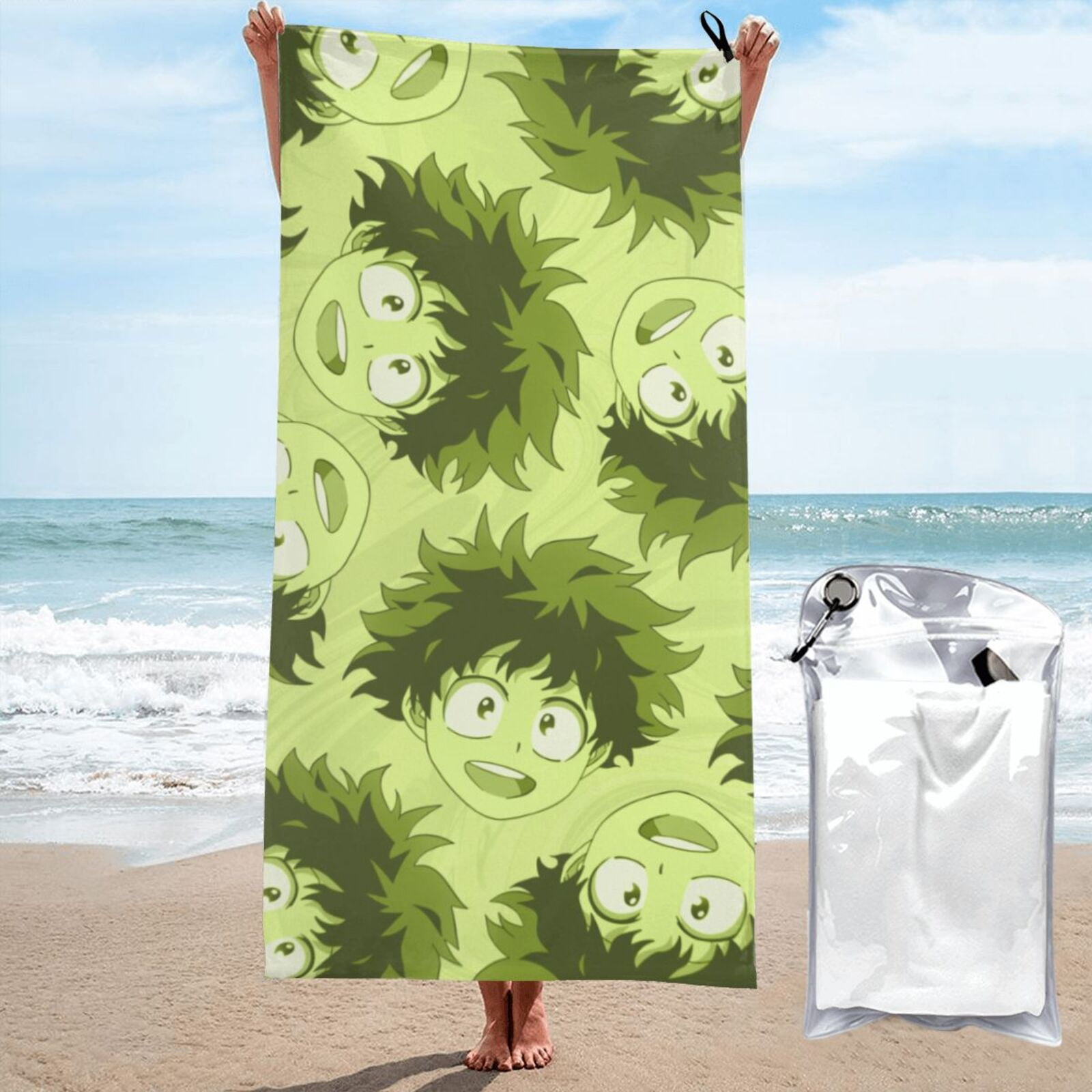 Mha My Hero Academia Izuku Midoriya Quick Dry Bath Towel Lightweight ...
