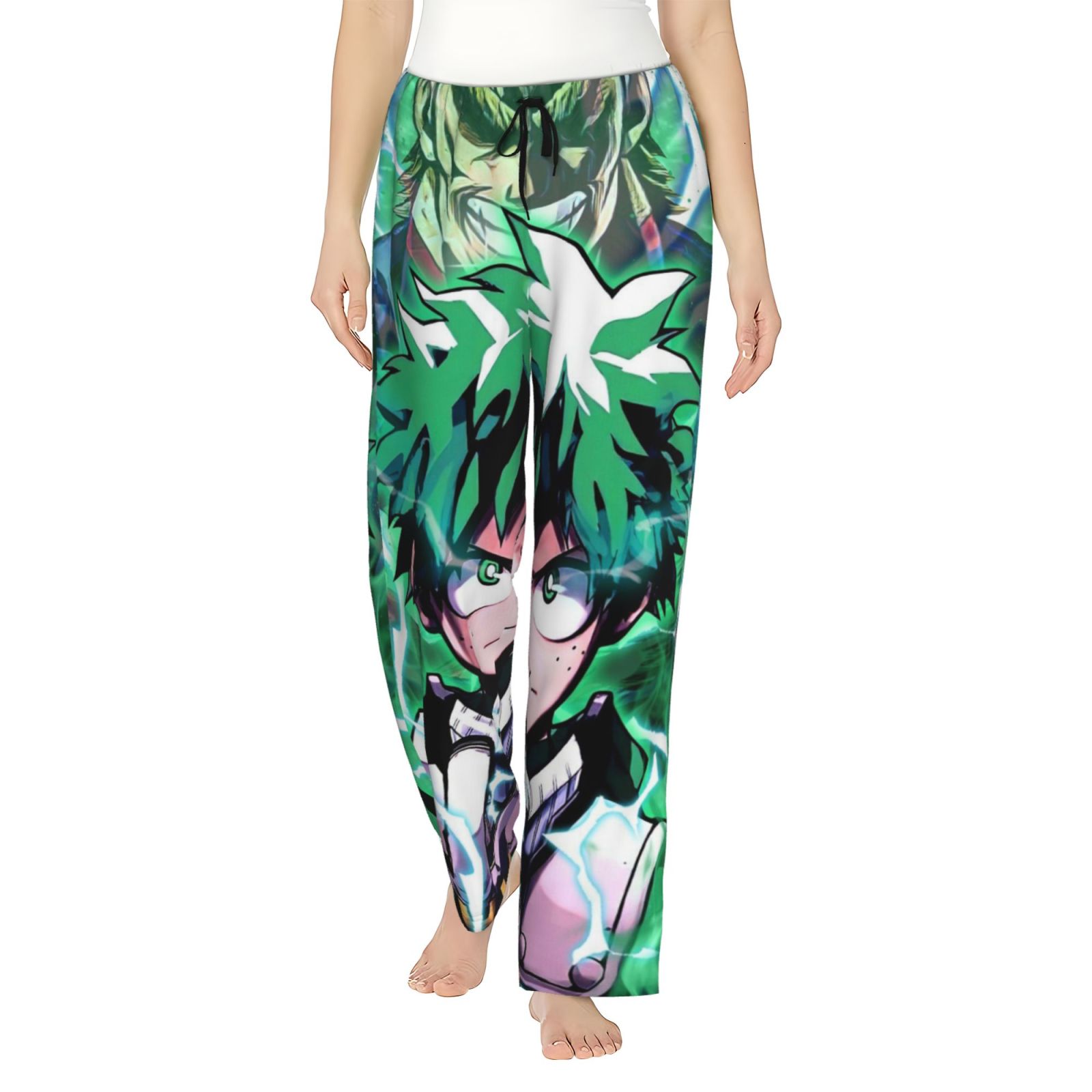 Mha My Hero Academia Izuku Midoriya Women's Pajama Pants With Pockets ...