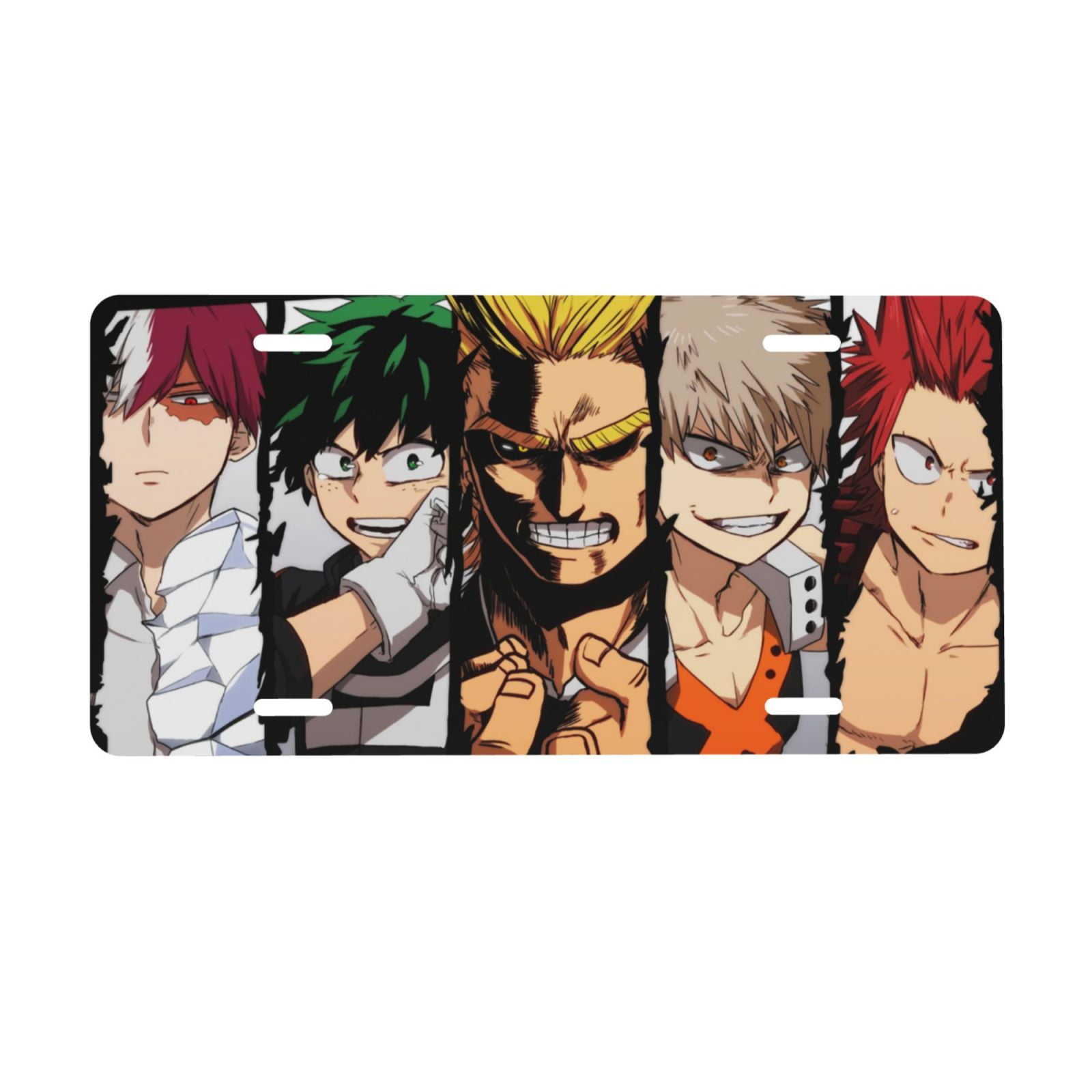 Mha My Hero Academia License Plate Cover Aluminum Novelty Vanity Tag ...
