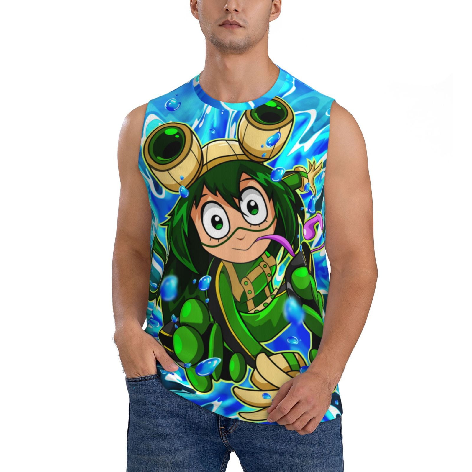 Mha My Hero Academia Men's Tank Top Lightweight Summer Sleeveless Tee ...