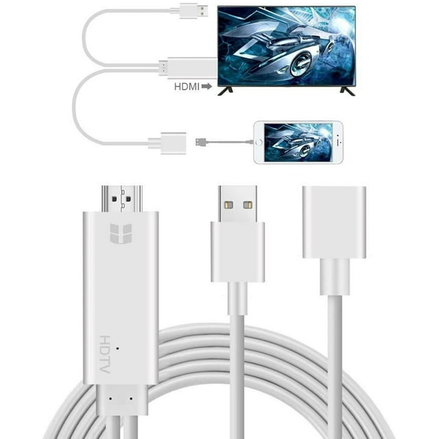 Mhl to HDMI Adapter Cable,6ft MHL Cable for Android with USB Charging ...