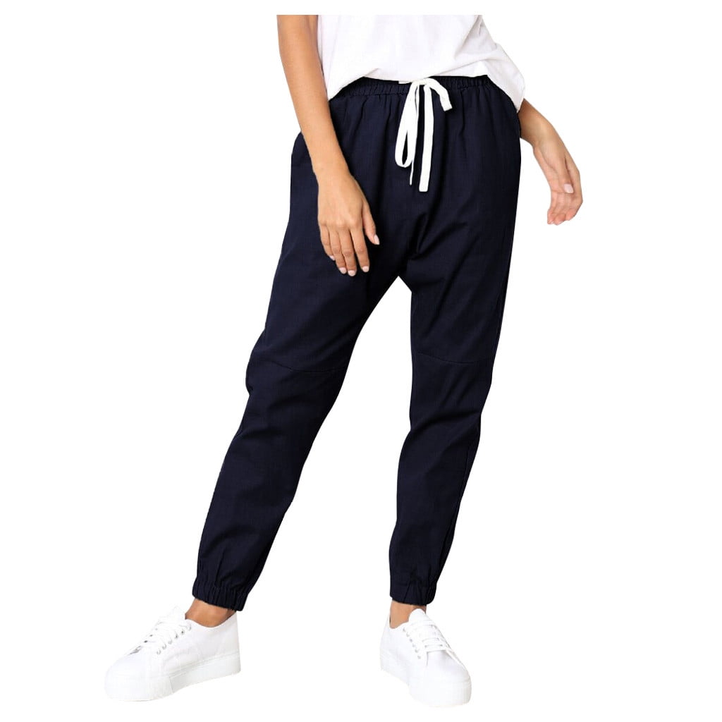 Mhoxuto Baggy Sweatpants for Women Cinch High Waisted Drawstrings ...