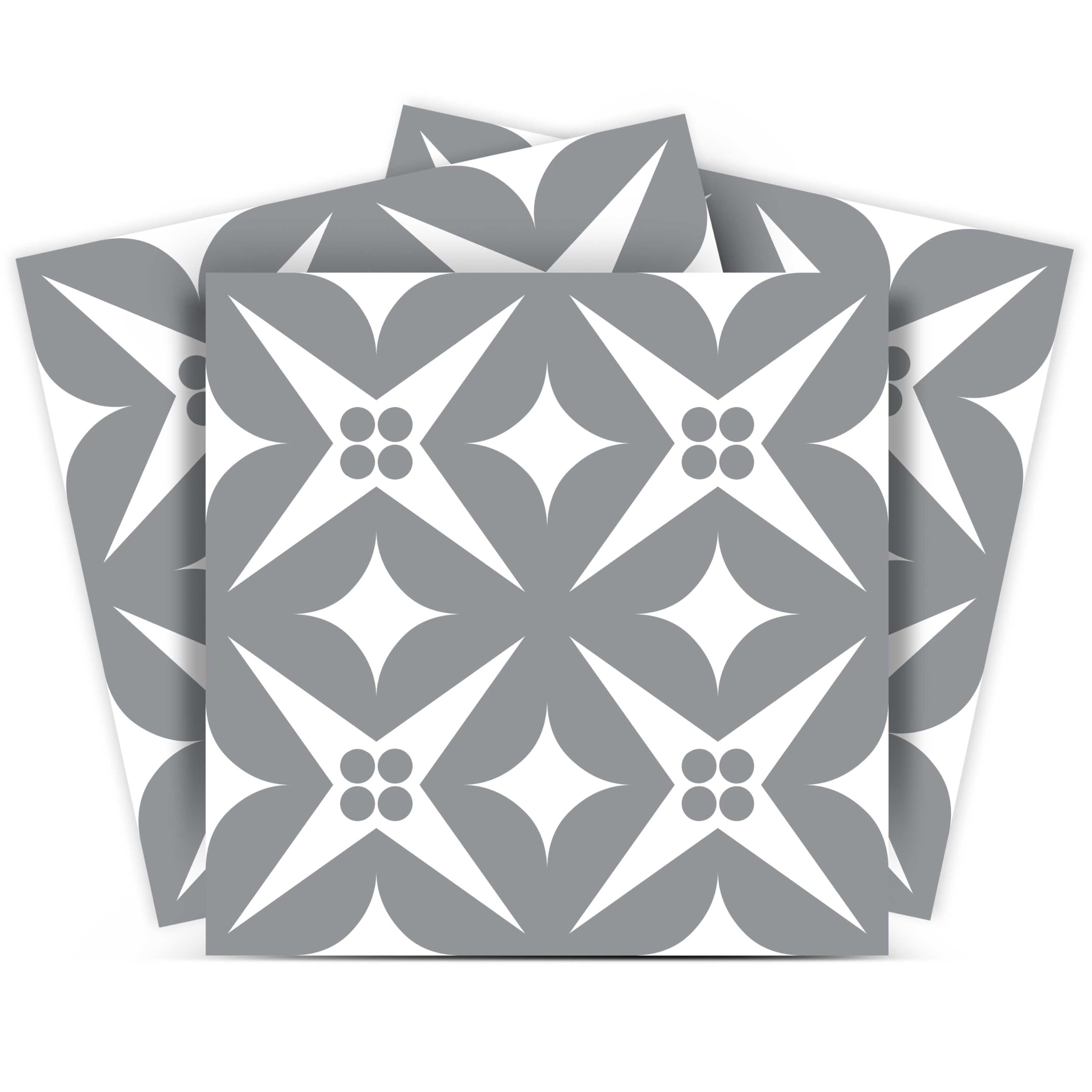 Mi Alma Black and White Tile Stickers Peel and Stick Tile Stickers 24 ...