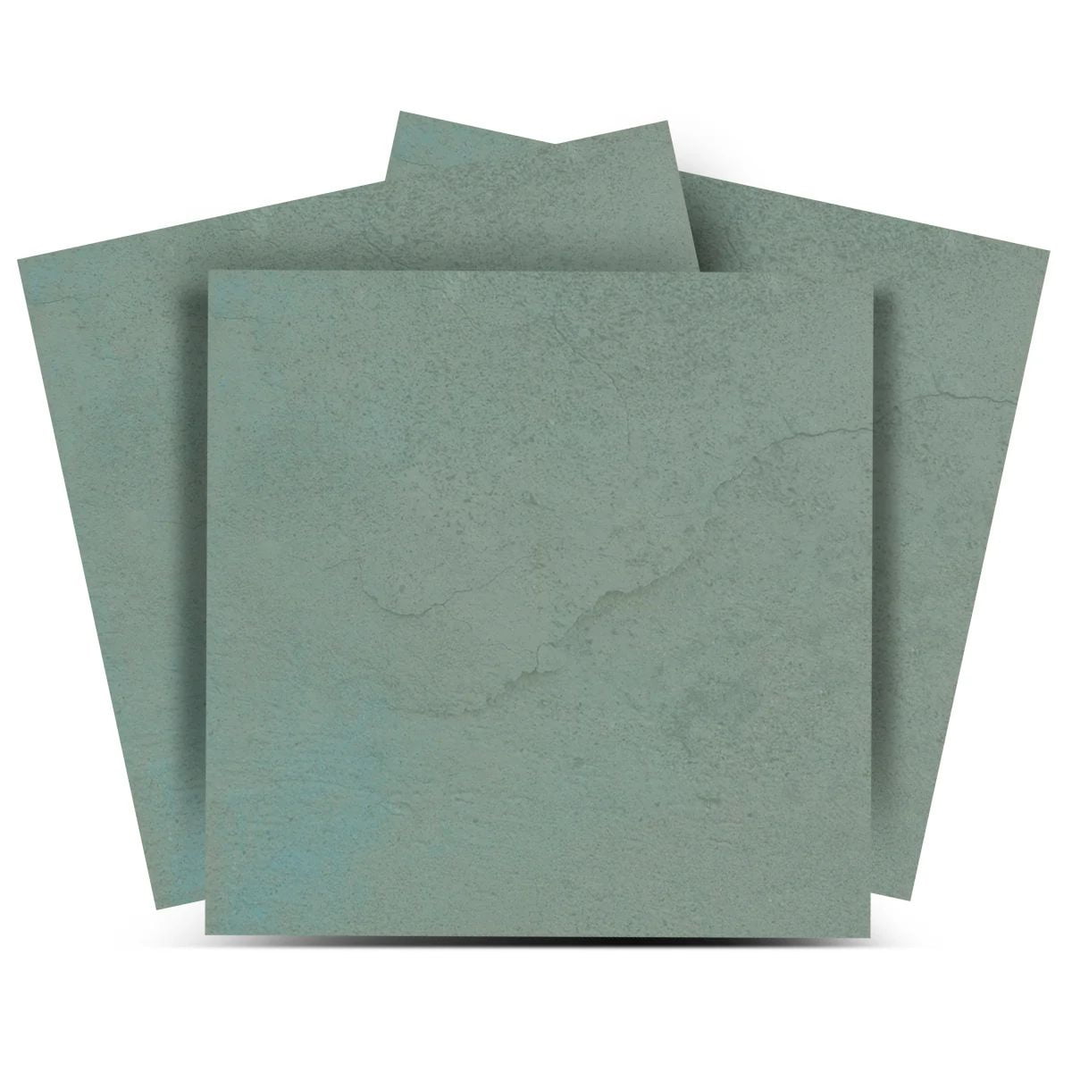 Mi Alma Cadet Blue Gray Solid Color Tile Stickers - Removable Vinyl 4x4 ...