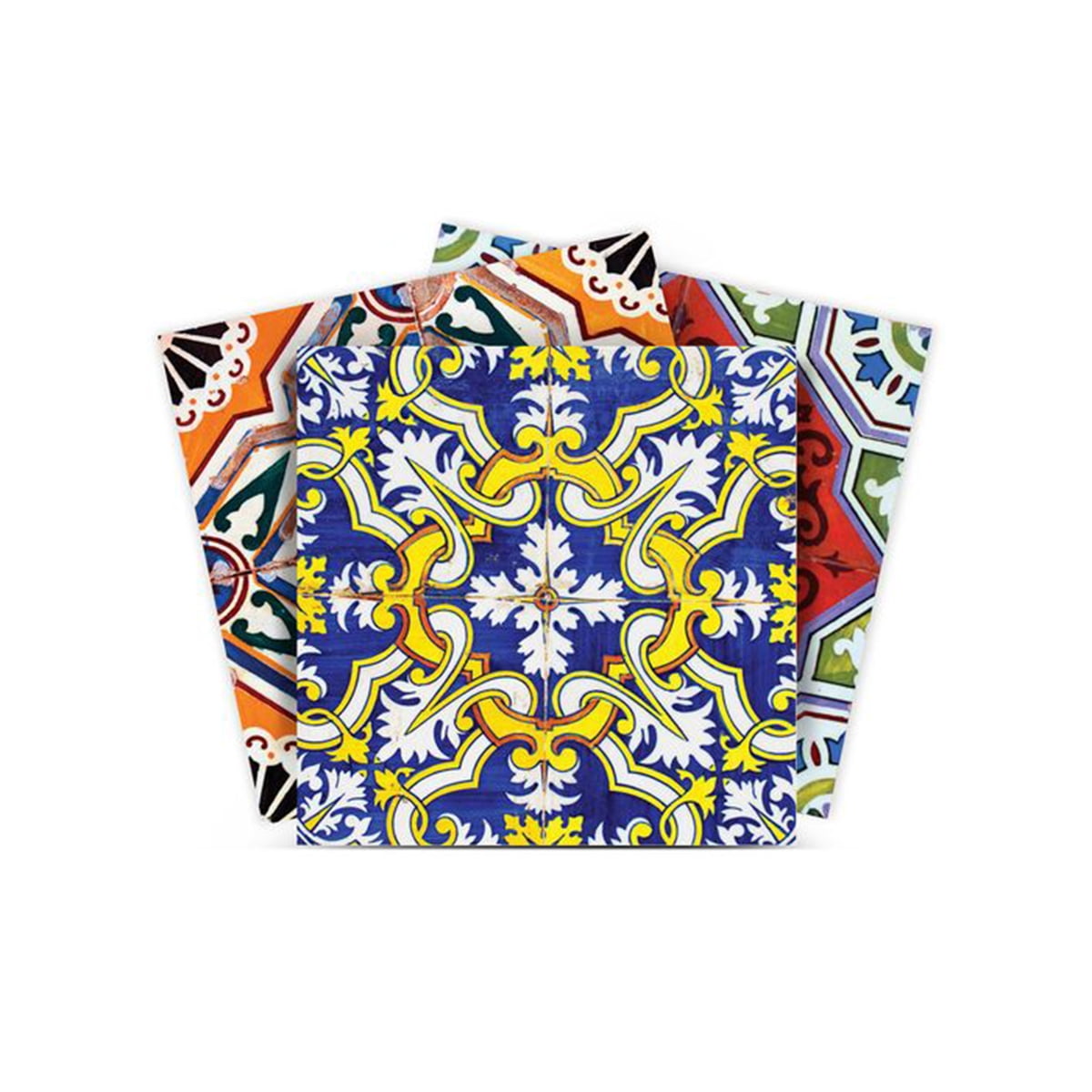 Mi Alma Multicolor Spanish Mexican Peel & Stick Tiles - Vinyl ...