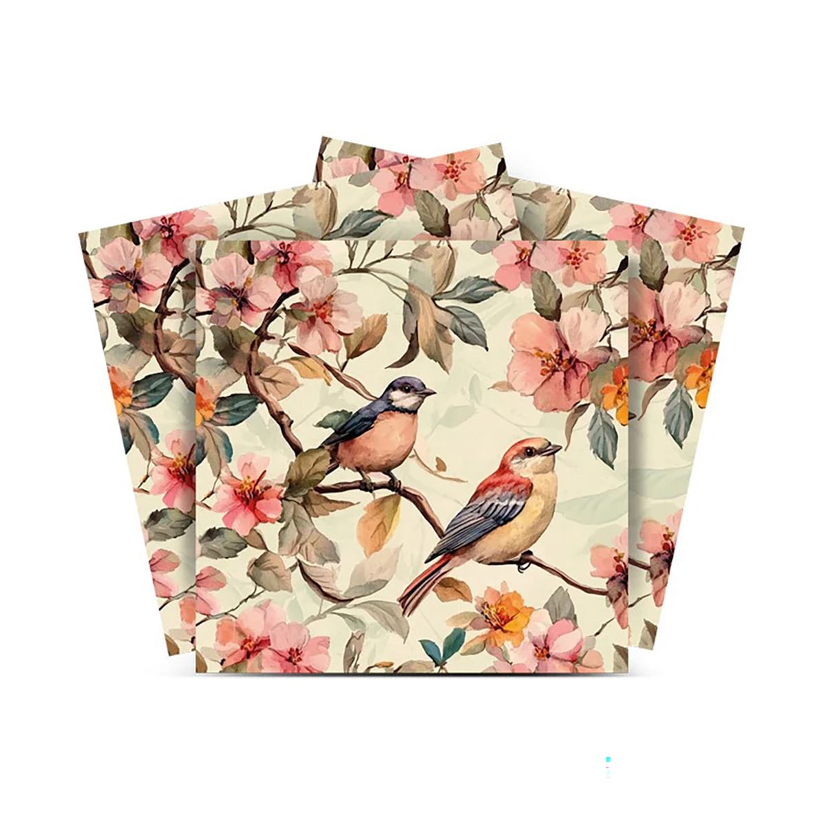 Mi Alma Vinyl Backsplash Decor - Peach Yellow Bird Peel & Stick Tiles ...