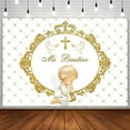 Mi Bautizo Backdrop Baptism Christening God Bless First Holy Communion ...