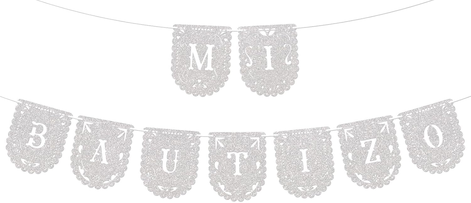 Mi Bautizo Banner - God Bless Banner, Mi Primera Comuniòn Decor, First ...