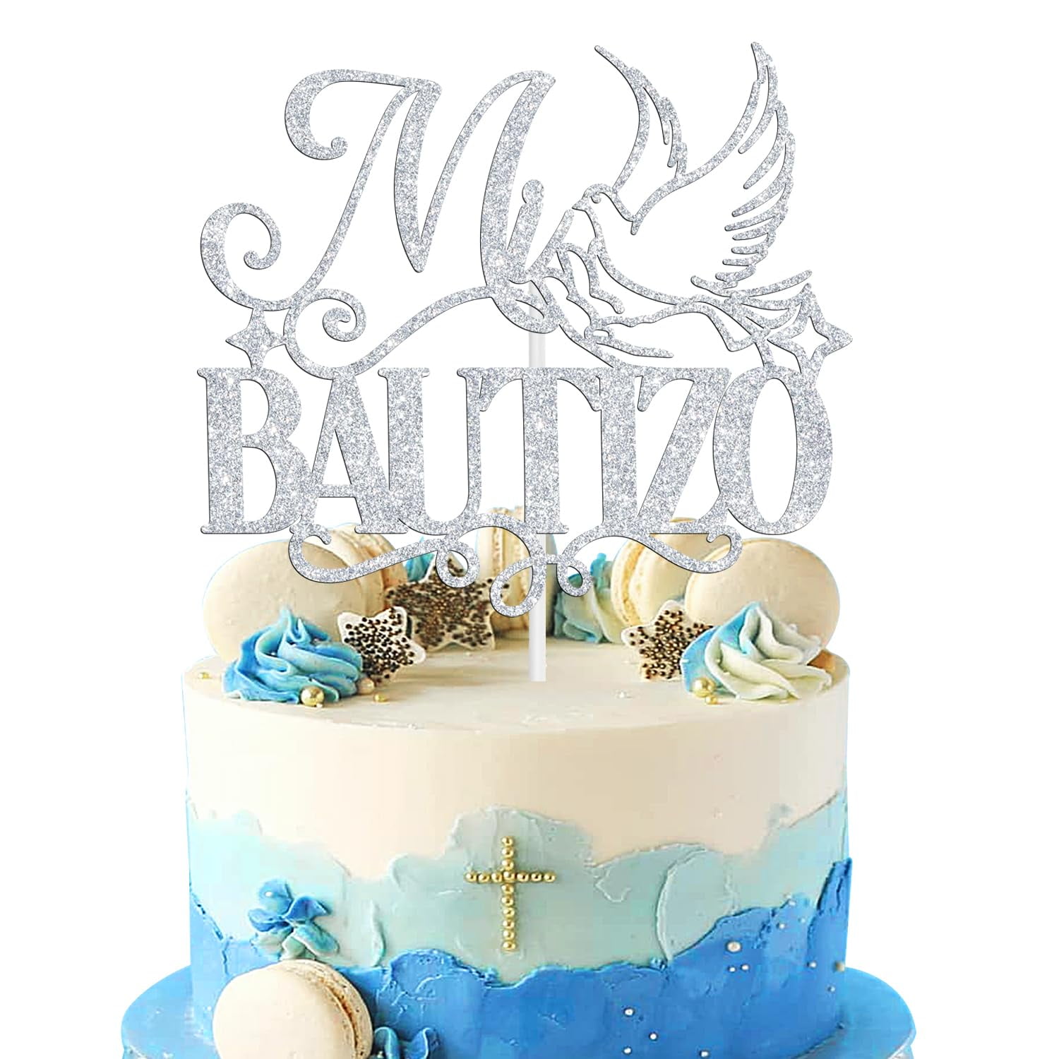 Mi Bautizo Cake Topper, Spanish First Holy MDH1Communion Christening ...