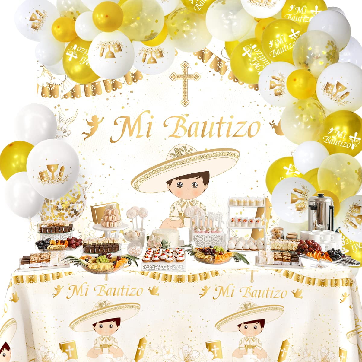 Mi Party Decorations SetBaptism Decorations Set Mi Backdrop and Mi ...