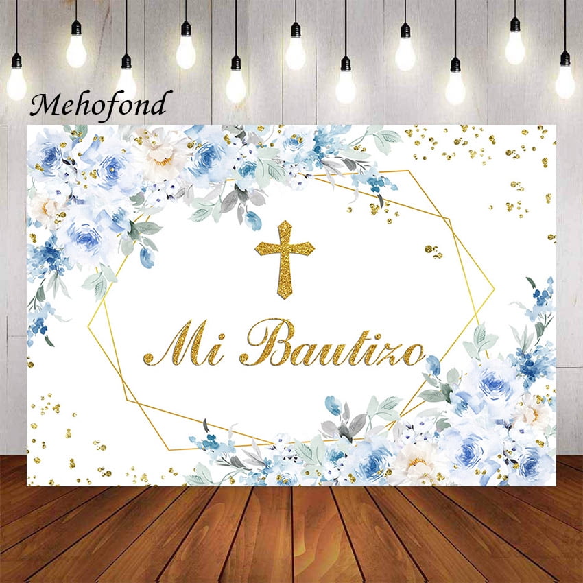 Mi Bautizo Spanish Baptism Party Baby Boy First Holy Communion ...