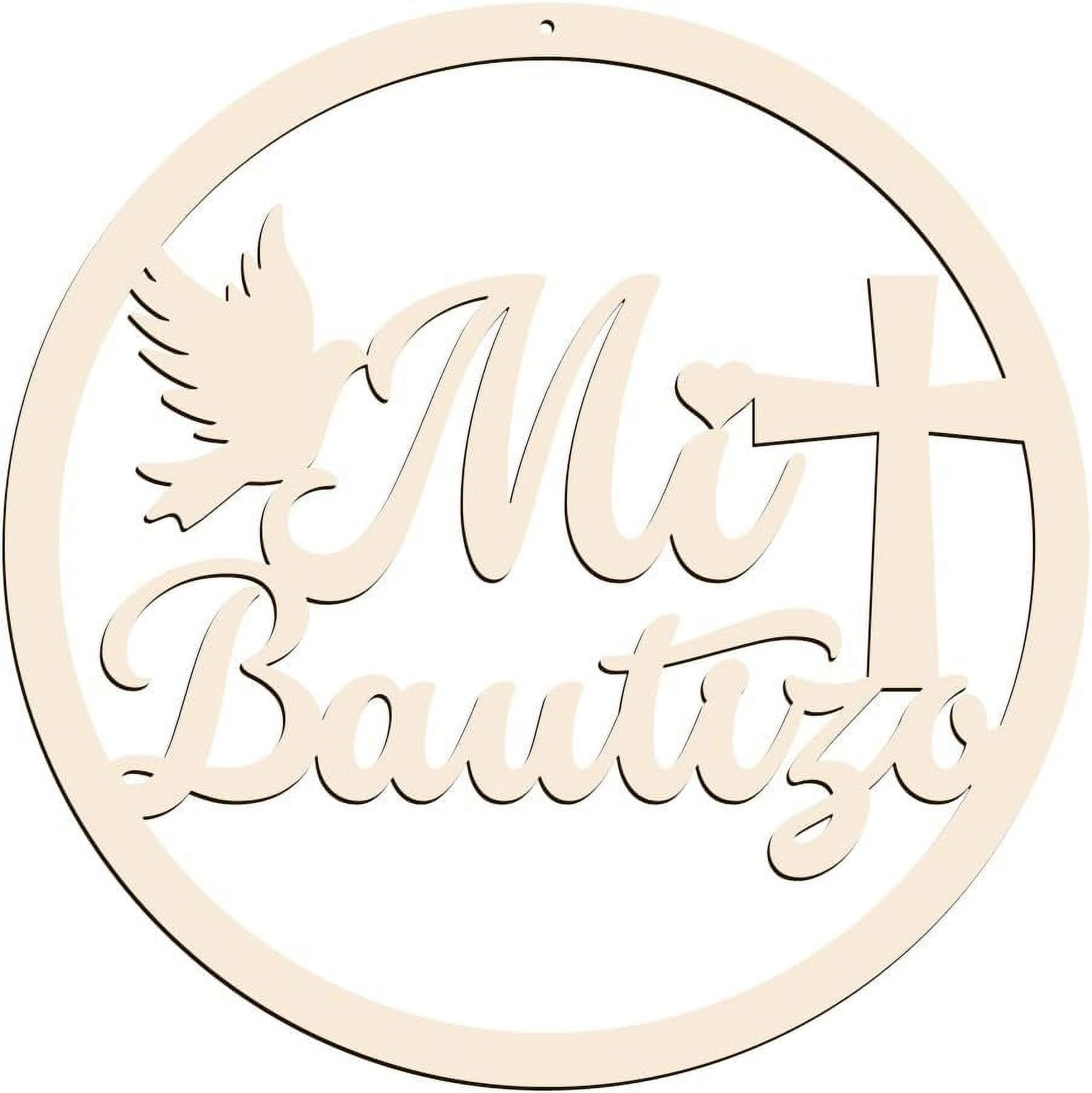 Mi Bautizo Wooden Sign Baby Shower Supplies Wood Letters Sign ...