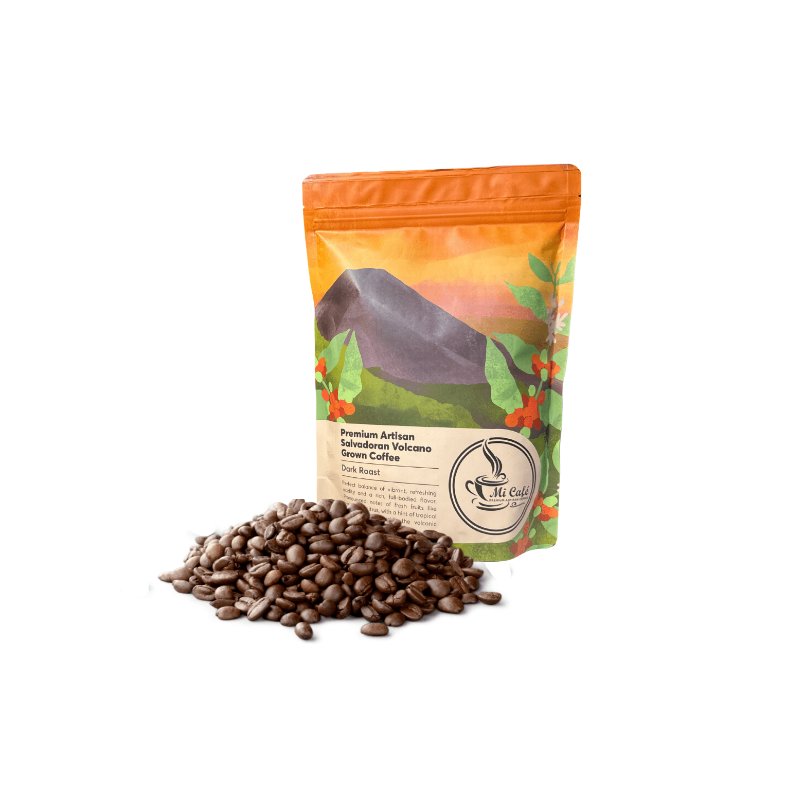 Mi Café - Premium Artisan Salvadoran Volcano Grown Coffee - Whole Bean - 12 oz. - Walmart.com