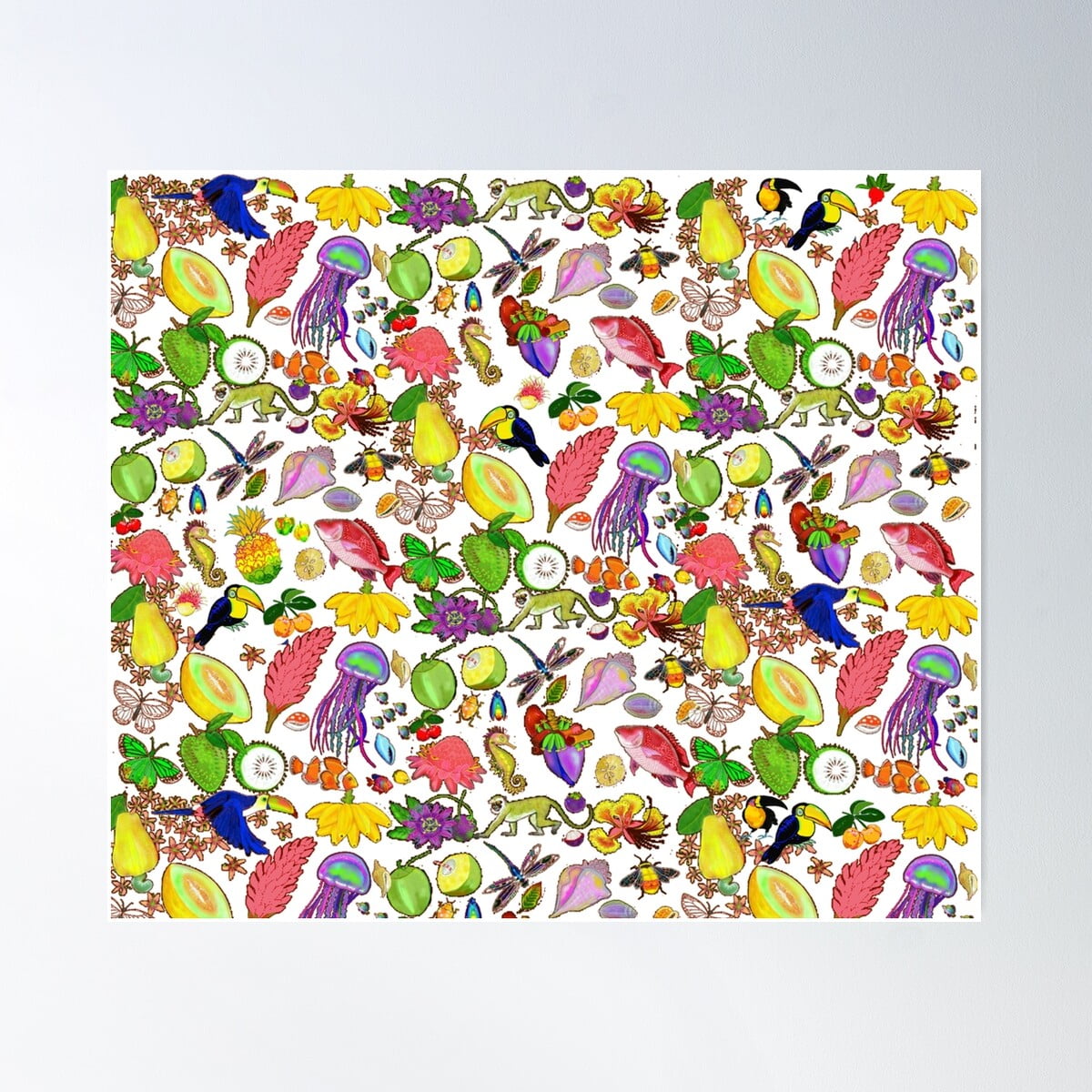 Mi Cosas Tropicale! My Tropical Things! Poster Wall Art, Modern Wall ...