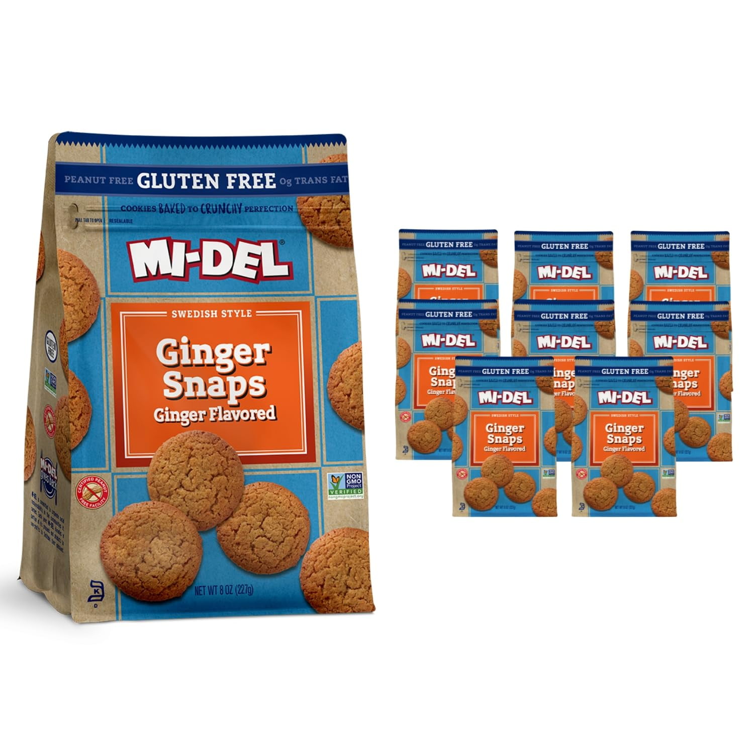 Mi-Del Ginger Snaps Cookies VTF5 Flavor - Non GMO Certified, 0g Trans ...