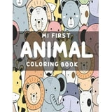 Mi First Animal Coloring Book: Learn Fun Facts, Practice Handwriting ...