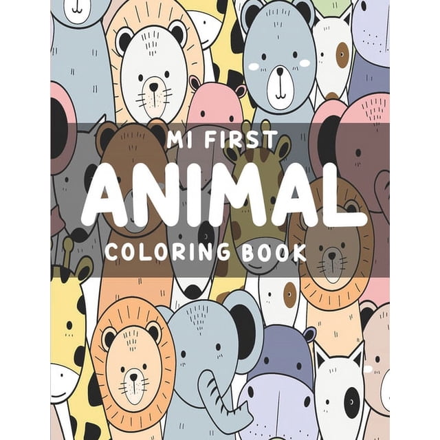 Mi First Animal Coloring Book: Learn Fun Facts, Practice Handwriting ...
