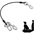 Mi Metty Heavy Duty Dog Car Harness with Seatbelt Leash, Double Clips ...