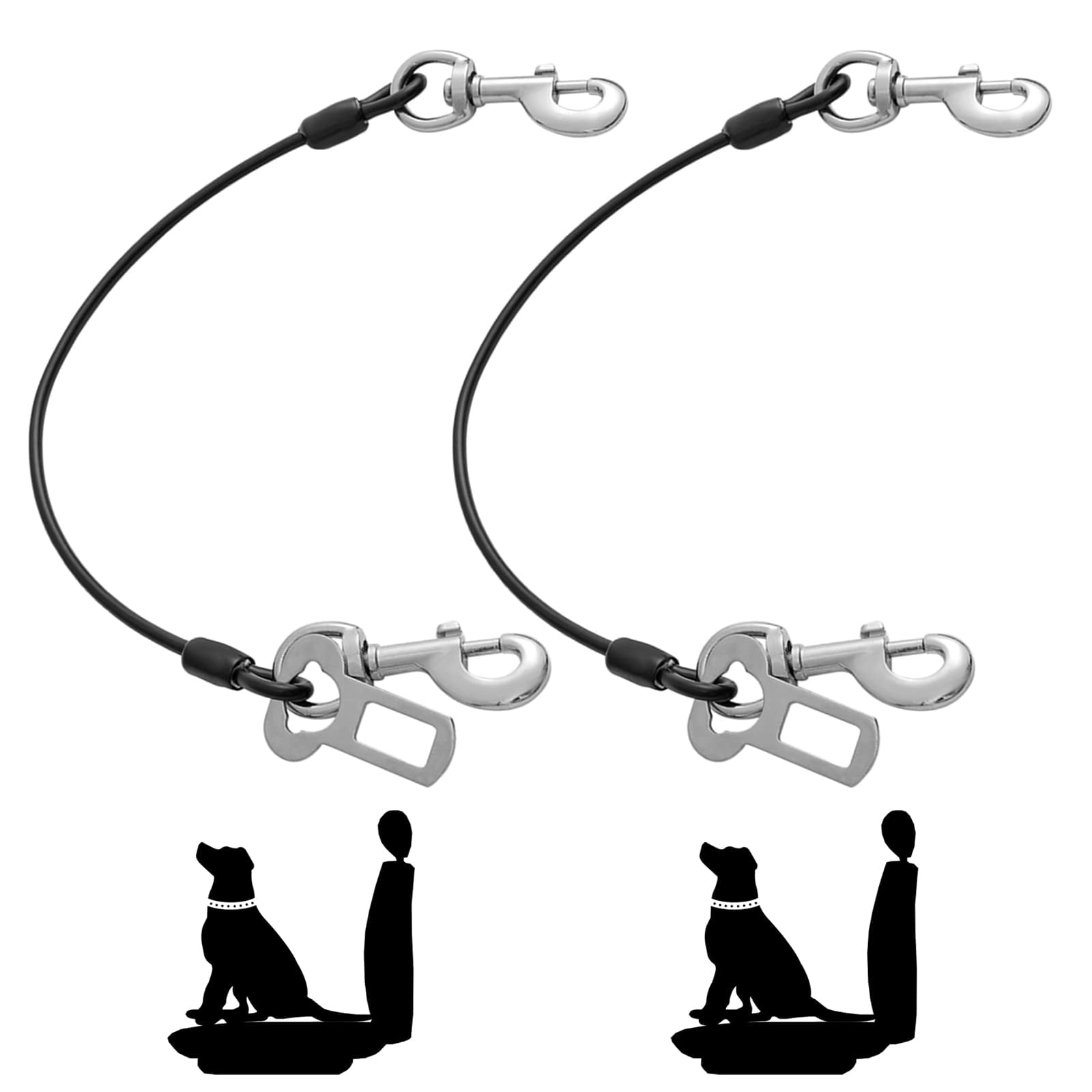 Mi Metty Dog Seat DMF15 Belt Harness for Dog Seatbelt of Coated Wire ...