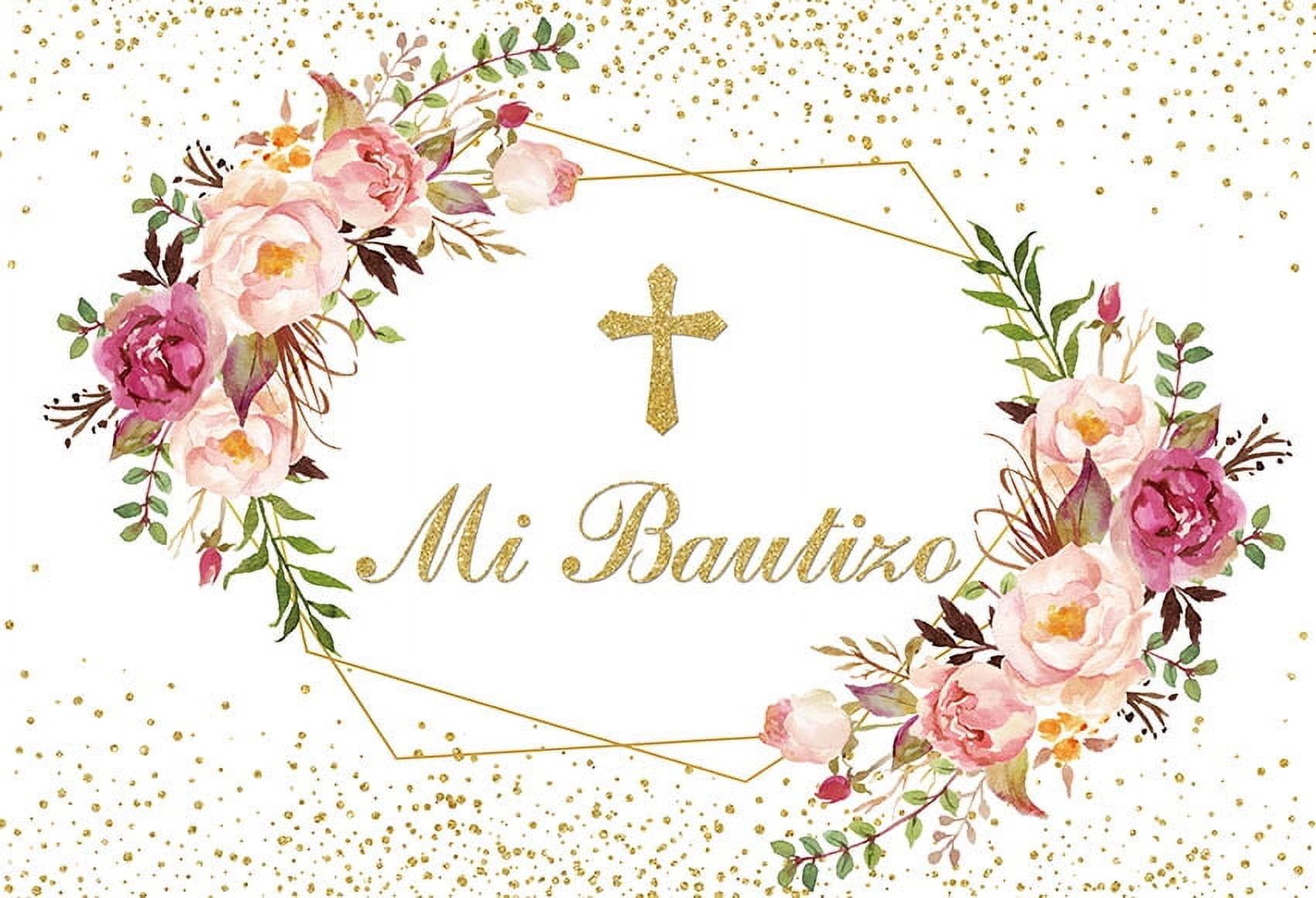 Mi Primera Comunión Baptism Kids God Bless Christening Party ration ...