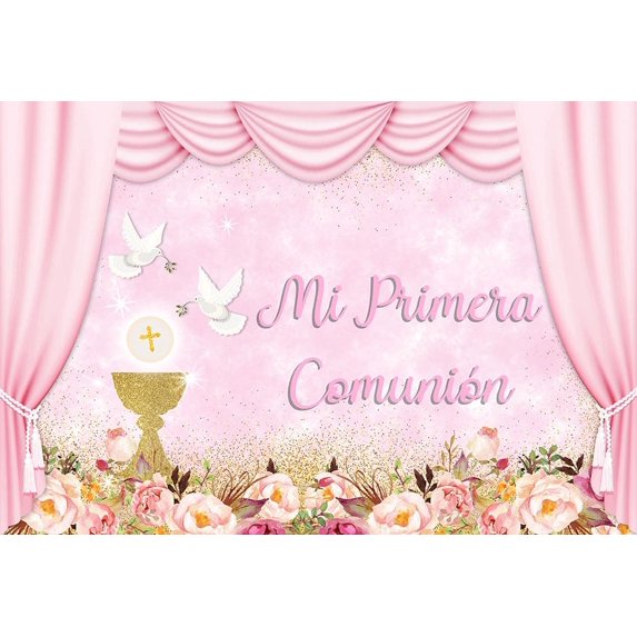 Mi Primera Comunión Baptism Kids God Bless Christening Party ration ...
