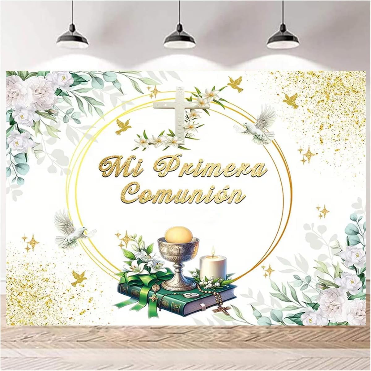 Mi Primera Comunion Photography Background First Holy Communion Party ...