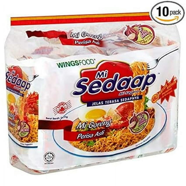 Mi Sedaap Mi Goreng Fried Noodle Flavour (10packs x 91g/pack) - Walmart.com