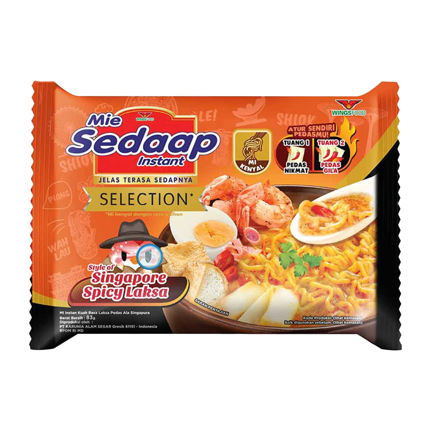 Mi Sedaap Singaporean Laksa Noodle Soup, Halal Certified, (Original ...