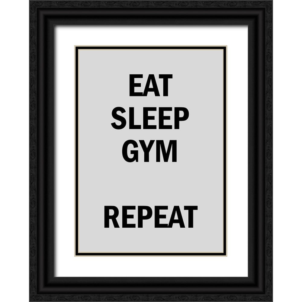 Mi, Suki 11x14 Black Ornate Wood Framed with Double Matting Museum Art Print Titled - Gym Repeat ...