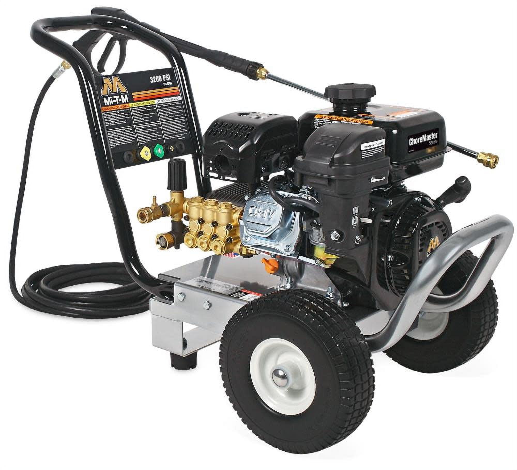 Mi-T-M Gas Power Pressure Washer, 3200 PSI, 2.4 GPM with 212cc OHV ...