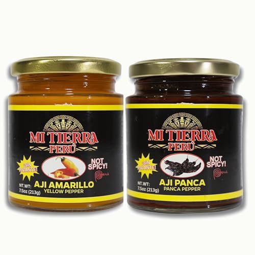 Mi Tierra Peru Aji Amarillo Yellow Pepper and Aji Panca Pepper Non ...