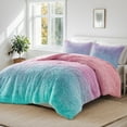 Mi Zone Queen Size Ultra Soft Fluffy Faux Fur Comforter Set, 3-Piece ...