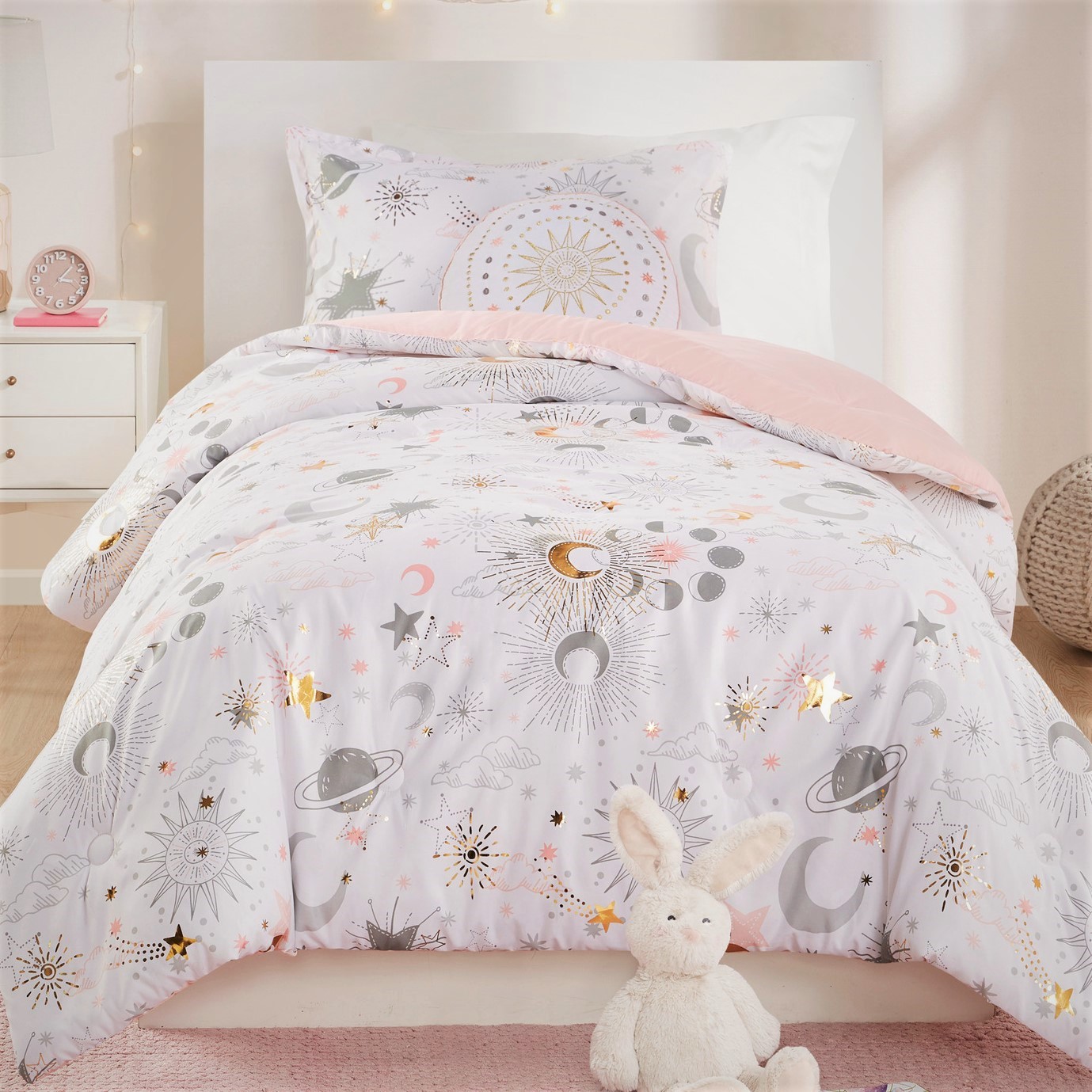 Chezmoi Collection 3-Piece Kids Cartoon Cats Microfiber Comforter Set ...