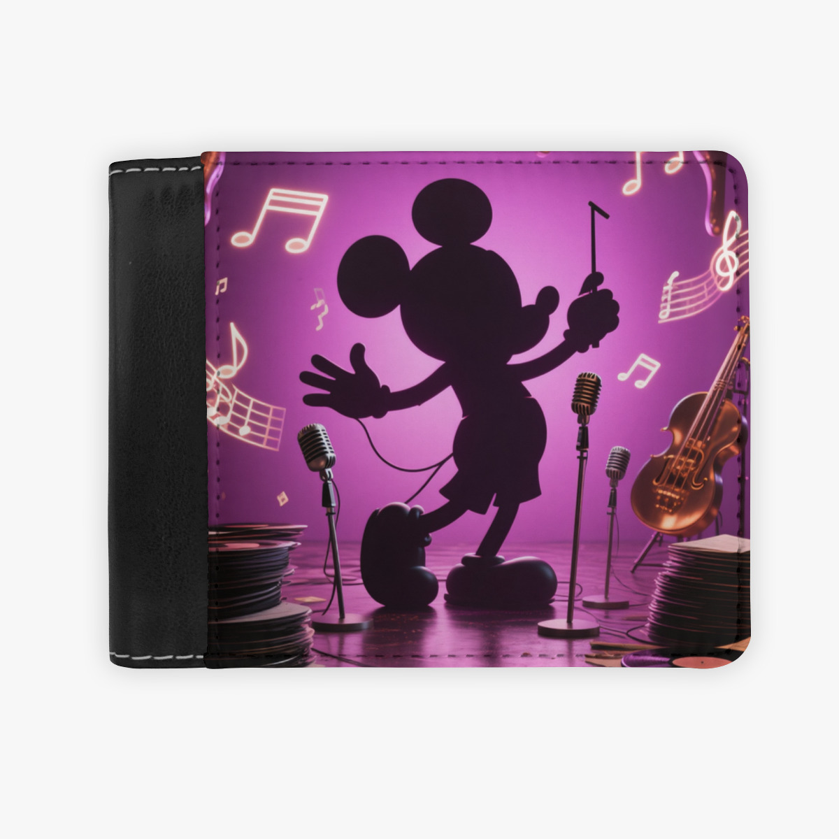 Mi×ckey M×ouse Men's Bifold Wallet Thin Wallet Fashion Card Holder ...