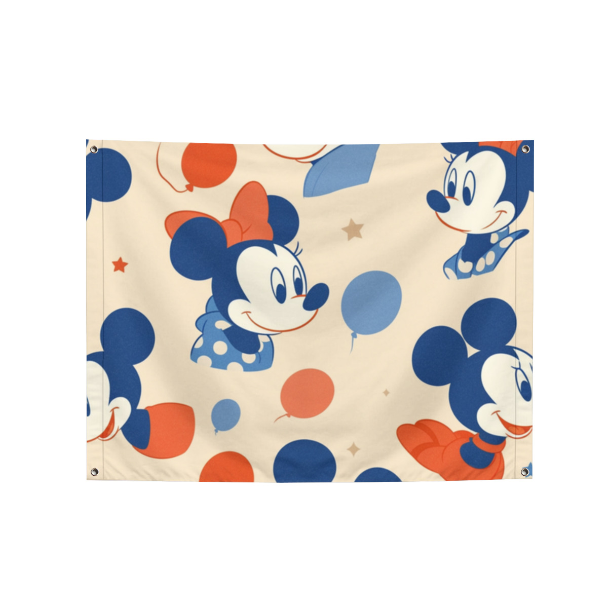 Mi×ckey Mouse Four-hole Flag 51x39in - Lightweight and Durable ...