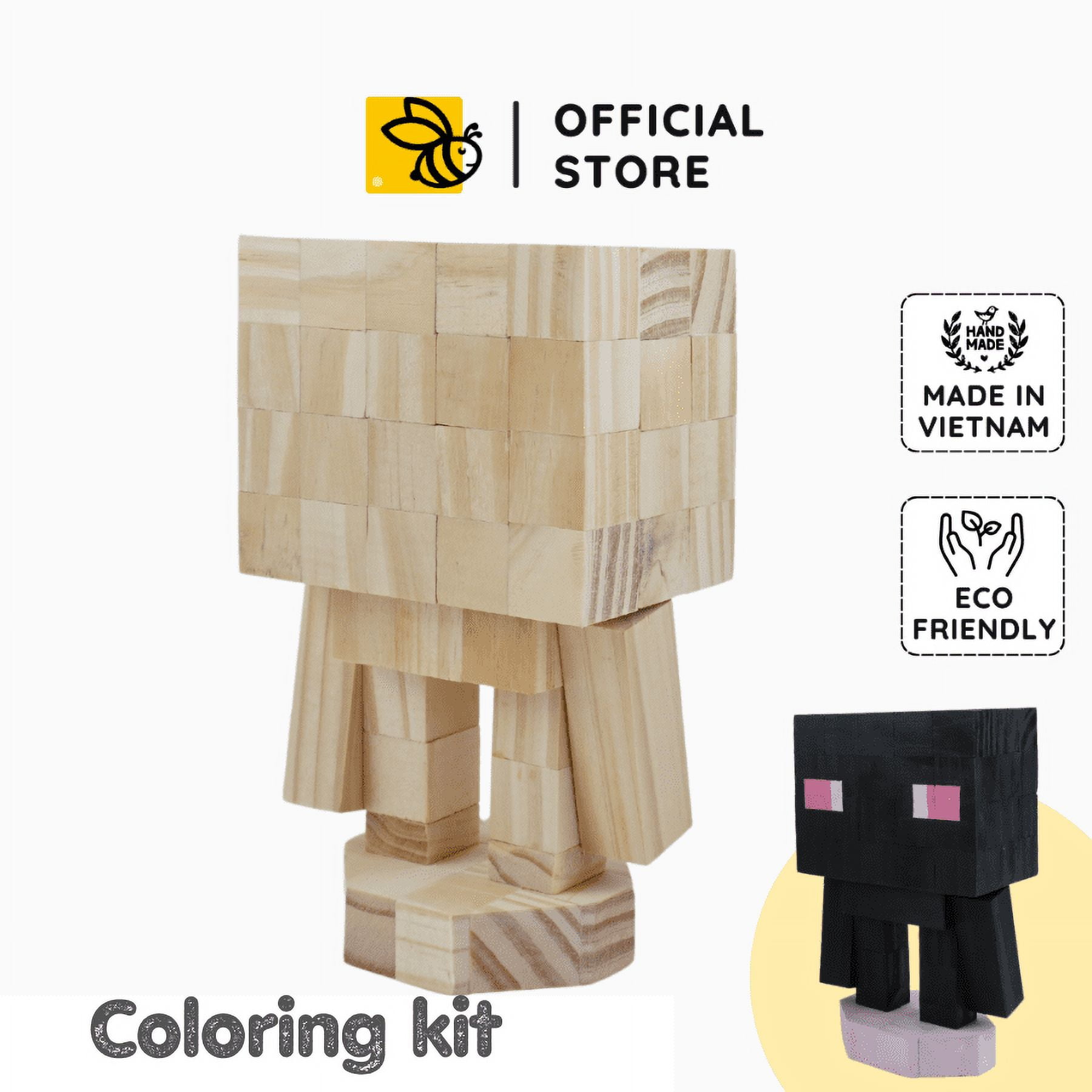 Mi*ecraft Enderman 3D Wooden Model – DIY Pixel Art Gift & Décor ...