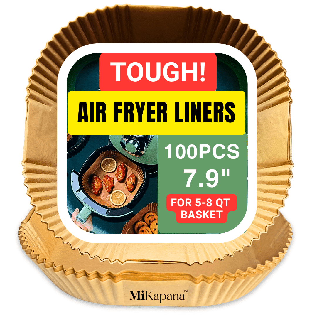 Square Parchment Paper Non-Stick, Inserts for Air Fryer Basket, 7.9" x ...