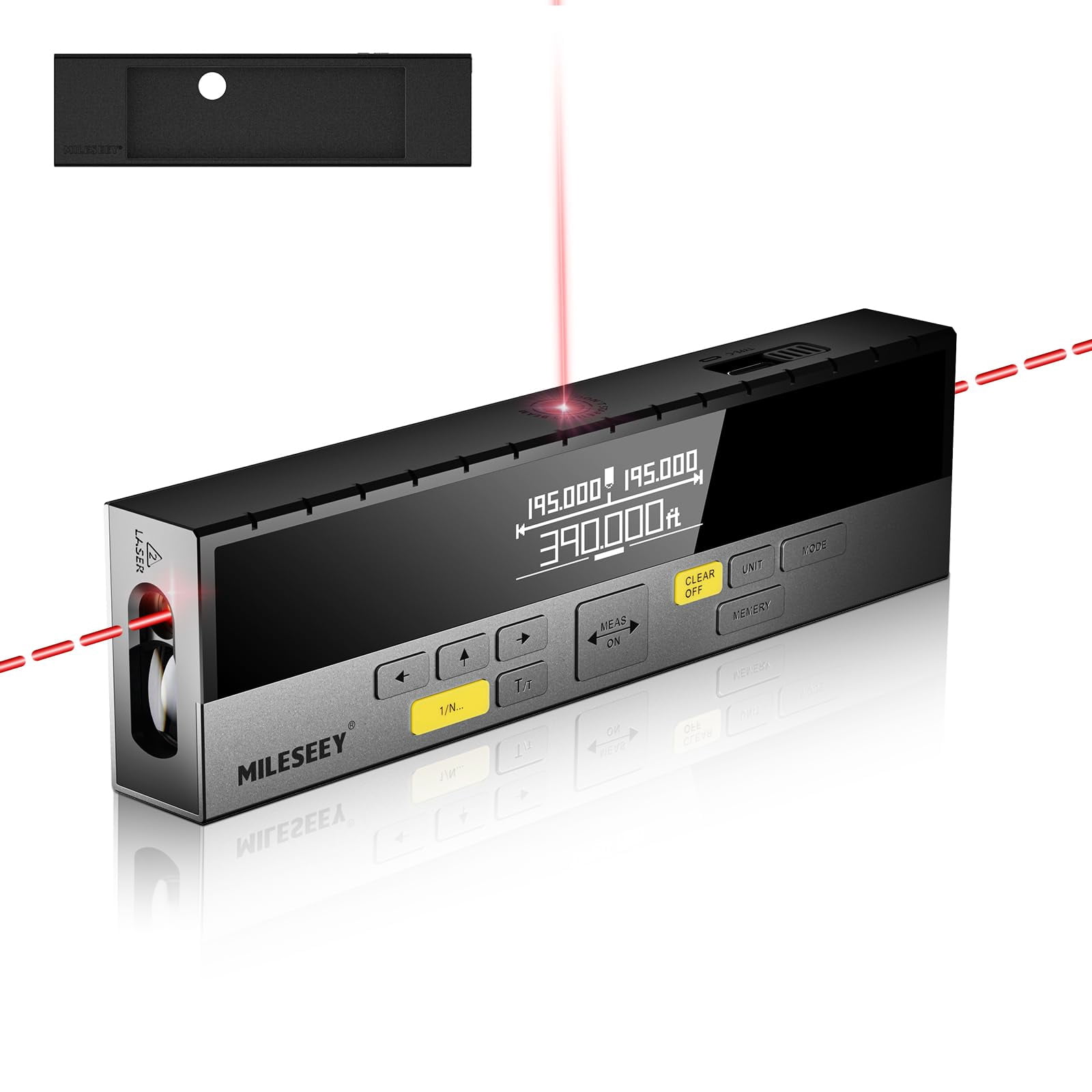 MiLESEEY DP20 Pro Dual Measuring Tool, 390Ft Measurement Tool with ...