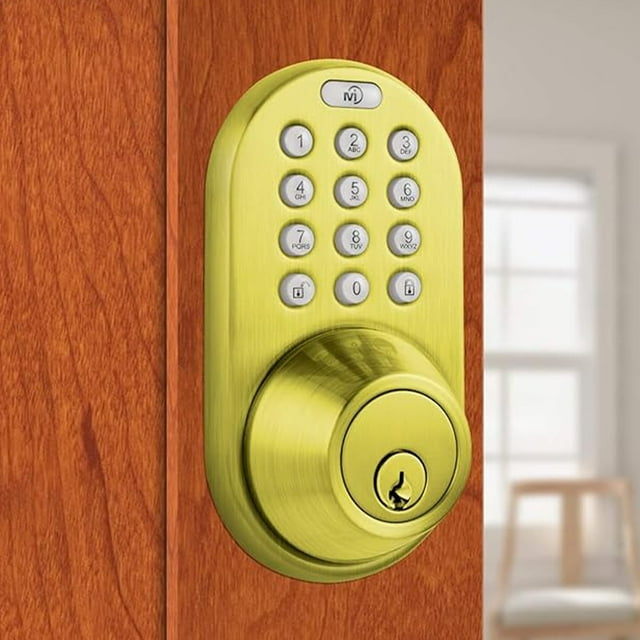MiLocks Keyless Entry Door Lock Electronic Keypad Deadbolt Lock Smart ...