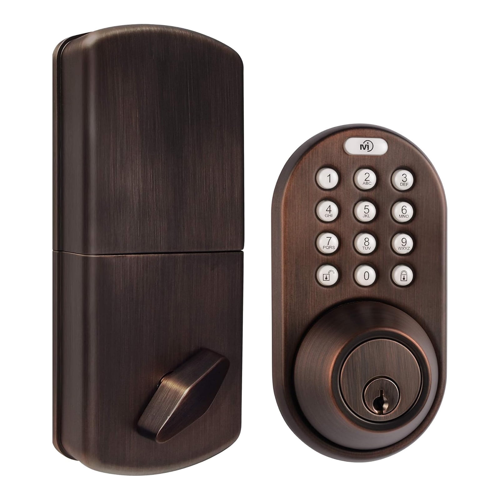 MiLocks Keyless Entry Door Lock Electronic Keypad Deadbolt Lock for ...