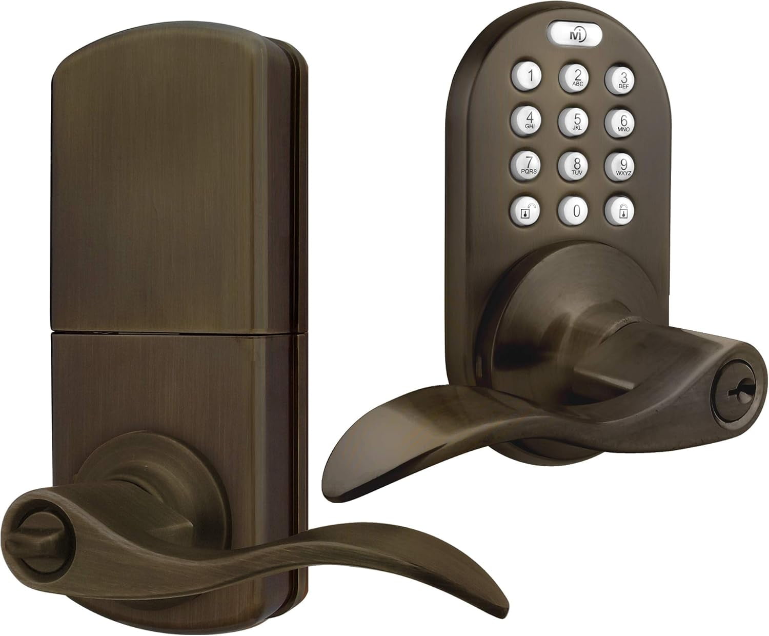 MiLocks Keyless Entry Door Lock, Electronic Keypad Door Lock with Lever ...