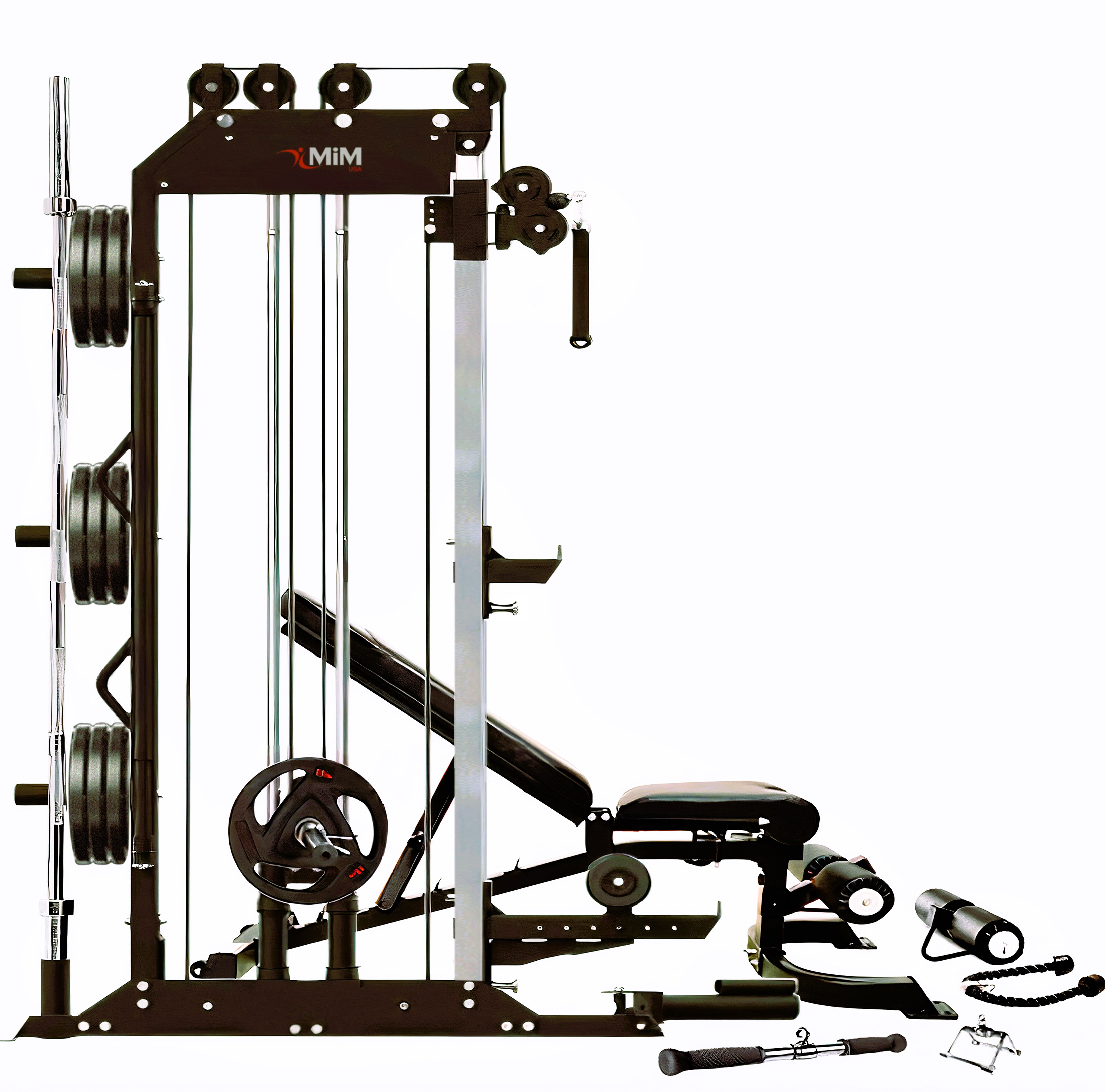 MiM USA Pro Master 1001 | Smith Machine & Functional Trainer | All In ...