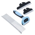 MiMu Deshedding Dog Brush Set - Long to Short Hair Dog Shedding Brush ...