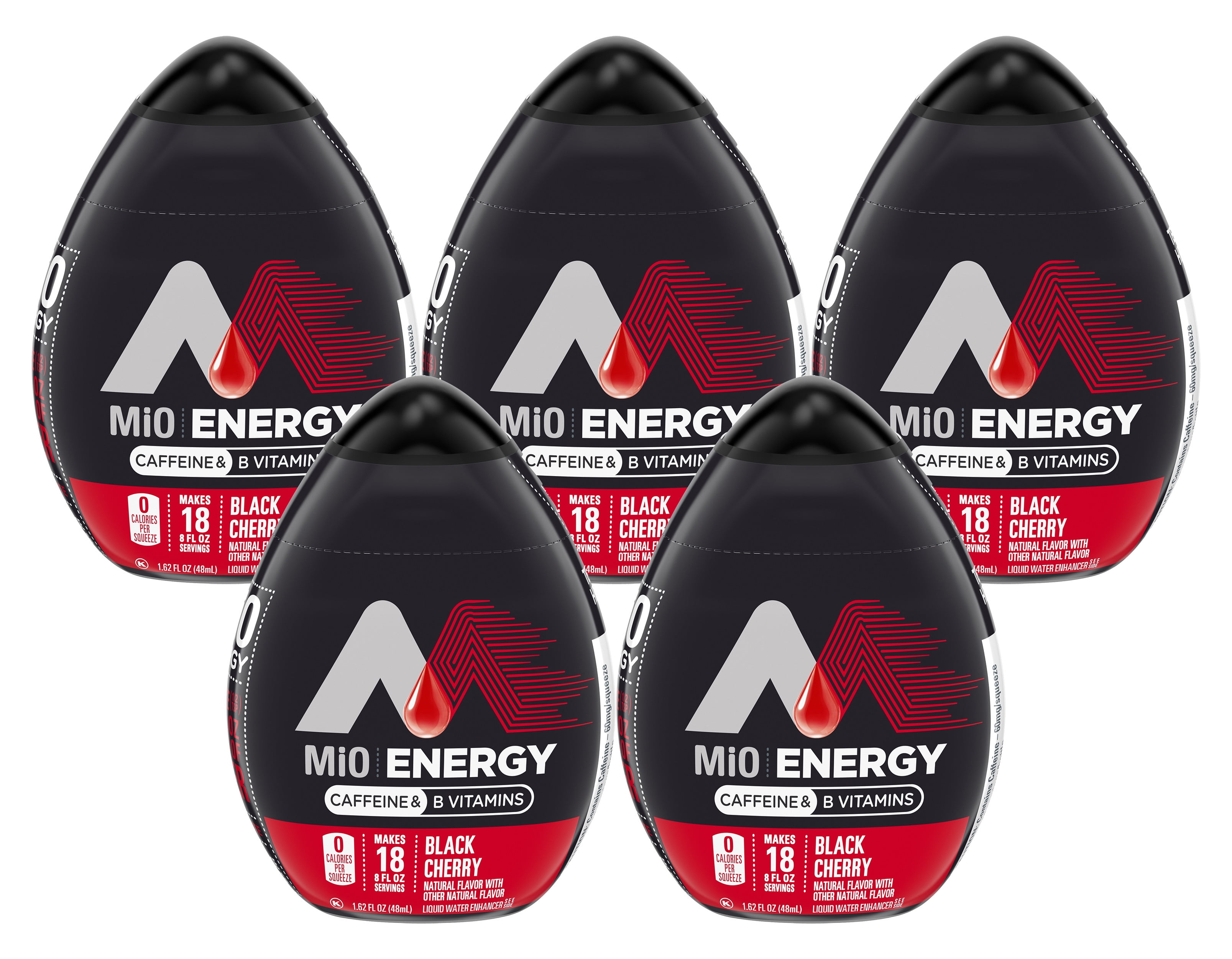 MiO Energy Caffeinated Drink, Black Cherry Flavor Water Enhancer, 1.62 ...